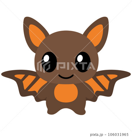 Pretty Bat Kawaii Chibi Cartoon Styleのイラスト素材 [106031965] - PIXTA