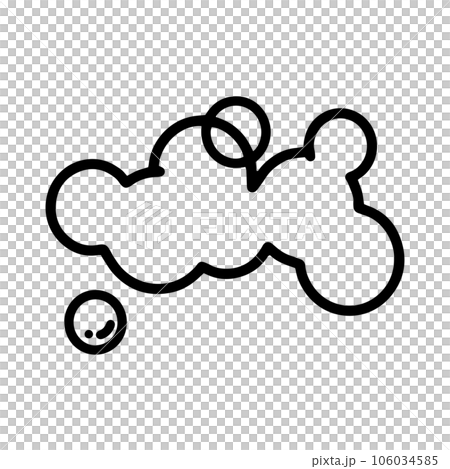 Simple illustration icon of connected bubbles - Stock Illustration ...