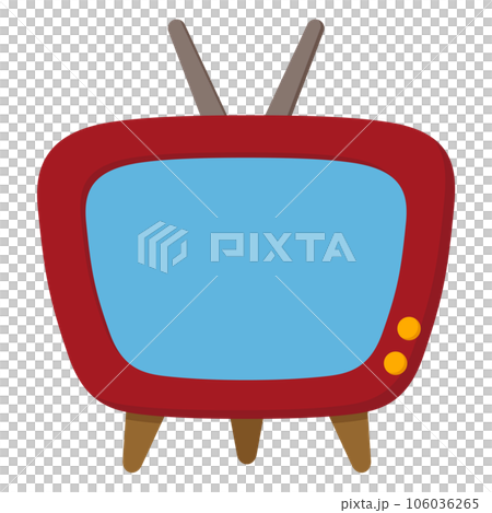 cute retro tv - Stock Illustration [106036265] - PIXTA
