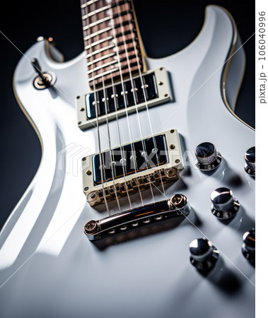 Electric guitar soundboard close-upのイラスト素材 [106040996] - PIXTA