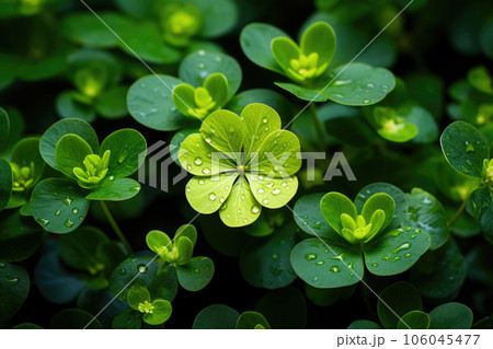 Uncommon Clover in a Trioのイラスト素材 [106045477] - PIXTA