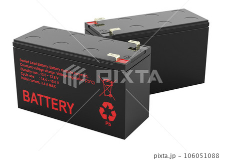 Sealed UPS batteries, 3D renderingのイラスト素材 [106051088] - PIXTA