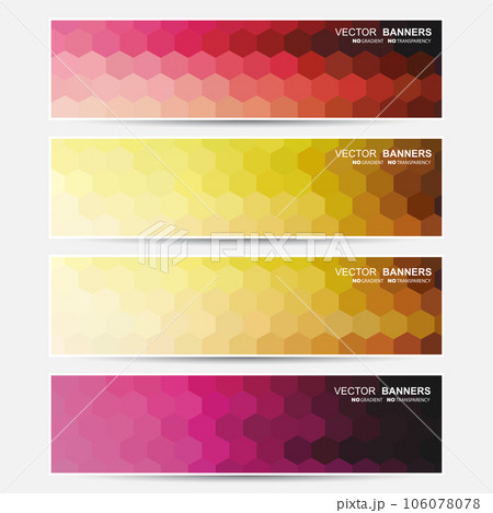Vector banners set.のイラスト素材 [106078078] - PIXTA