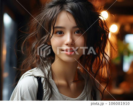 20代の女子学生1のイラスト素材 [106081910] - PIXTA