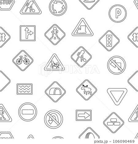 Black Traffic Signs