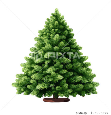 Cartoon realistic Tree Isolated on White...のイラスト素材 [106092855] - PIXTA