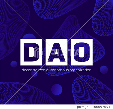 DAO design, decentralized autonomous organizationのイラスト素材 [106097054 ...