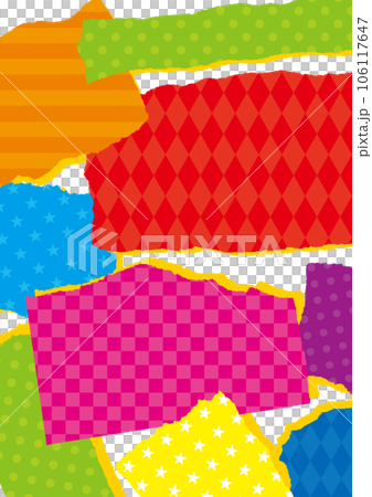 Roughly torn flashy paper background - vertical - Stock Illustration ...