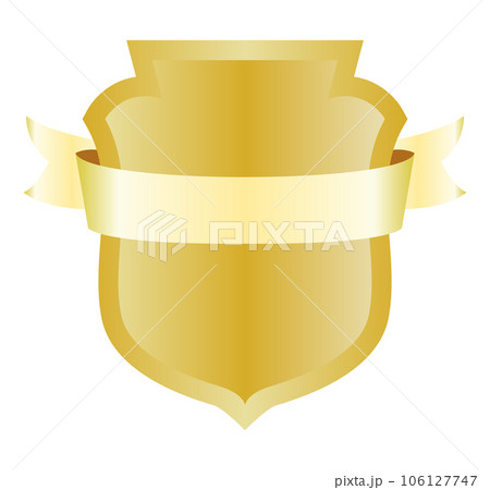 Blank Shields With Ribbon
