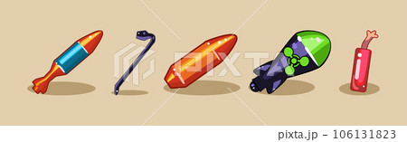 Dangerous Explosives Weapon as Asset for Mobile...のイラスト素材 [106131823 ...