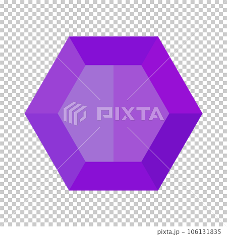 Purple gem icon. Jem. vector. - Stock Illustration [106131835] - PIXTA