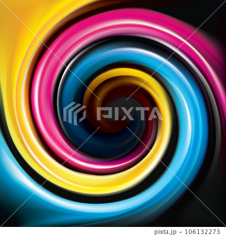 Vector swirl background of primary colors...のイラスト素材 [106132273] - PIXTA