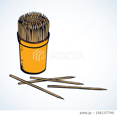 Toothpicks. Vector drawingのイラスト素材 [106137740] - PIXTA