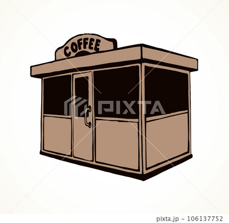 Shop stall. Vector drawingのイラスト素材 [106137752] - PIXTA