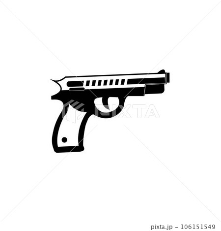 gun icon logo vector design templateのイラスト素材 [106151549] - PIXTA