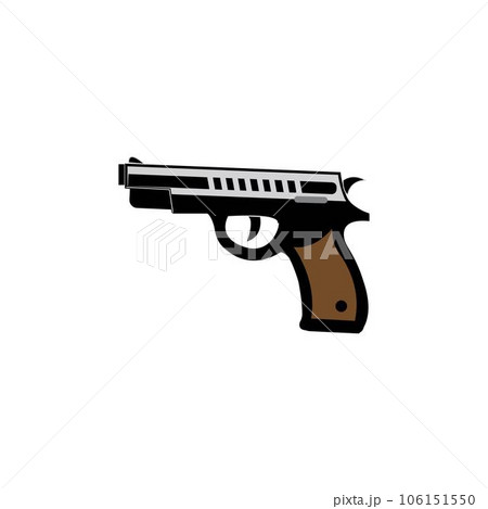 gun icon logo vector design templateのイラスト素材 [106151550] - PIXTA