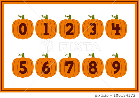 Versatile Collection of Pumpkin Numbers for...のイラスト素材 [106154372] - PIXTA