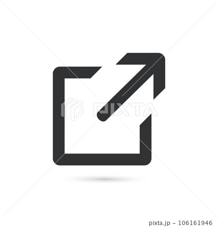 External link icon, open page iconのイラスト素材 [106161946] - PIXTA