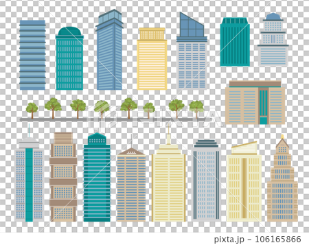 Skyscraper illustration set - Stock Illustration [106165866] - PIXTA