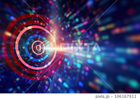 Abstract Digital Background with Target,...のイラスト素材 [106167811] - PIXTA