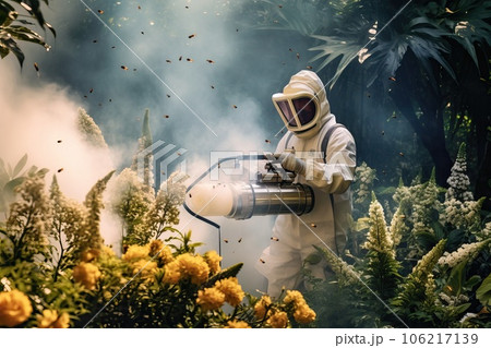 Generative AI home insect removal specialist in...のイラスト素材 [106217139 ...