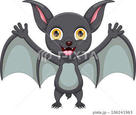 cute bat cartoonのイラスト素材 [106241963] - PIXTA