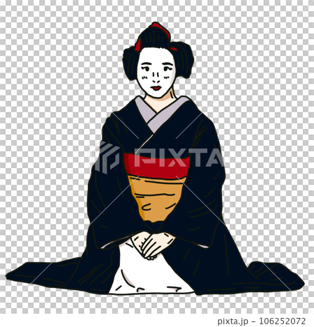 Japanese Cartoon Geisha Japanese Anime GEISHA GIRL Modern Interior Art