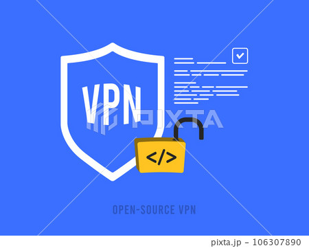 Secure Networking with Open-Source VPN for...のイラスト素材 [106307890] - PIXTA