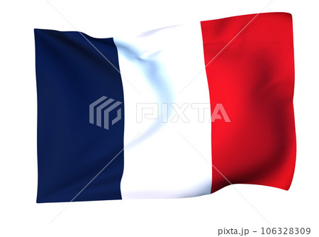 Animated Waving French Flag Vertical National Flag France Animation