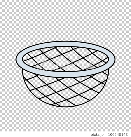 Illustration of a simple and cute colander,... - Stock Illustration ...