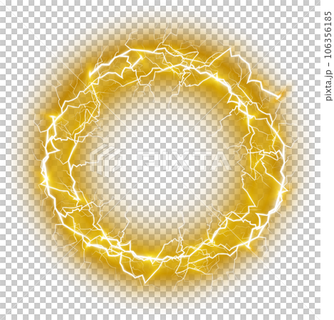 Yellow Lightning Transparent Background