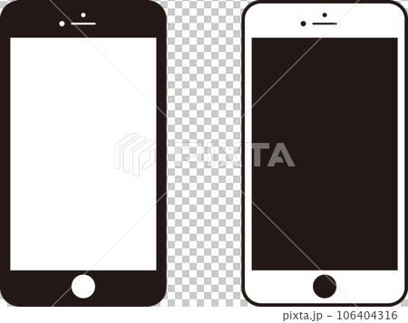 smartphone pictogram set - Stock Illustration [106404316] - PIXTA