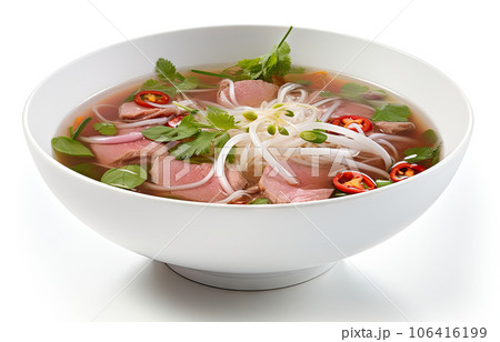 Pho Bo Soup, Traditional Vietnamese Meat Broth...のイラスト素材 [106416199 ...