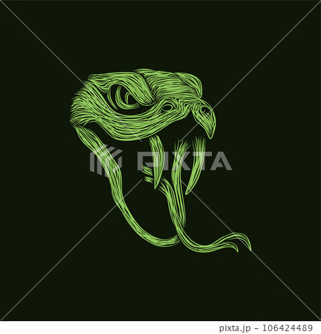 Snake Venom artwork style design, Logo Vector...のイラスト素材 [106424489] - PIXTA