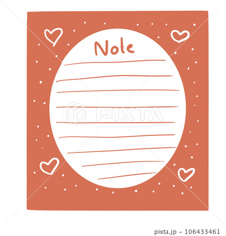 Sticky note for book decorationのイラスト素材 [106433461] - PIXTA