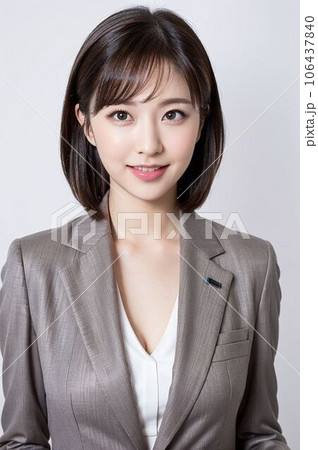 スーツを着る女性（AI生成画像）のイラスト素材 [106437840] - PIXTA