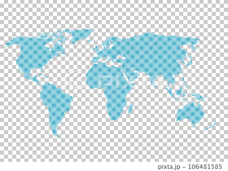 snowy world map - Stock Illustration [106481585] - PIXTA