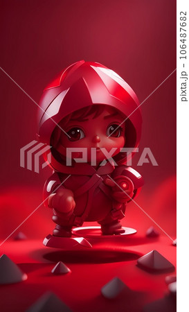 3D ruby cartoon character illustration のイラスト素材 [106487682] - PIXTA