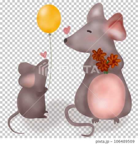 rats Cute so happy - Stock Illustration [106489509] - PIXTA