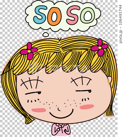 soso Emotion face anime - Stock Illustration [106495744] - PIXTA