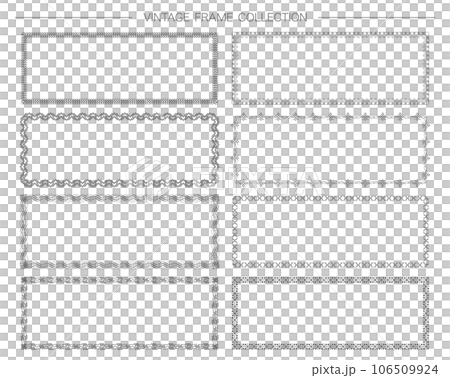 Rectangular vintage frame set - Stock Illustration [106509924] - PIXTA