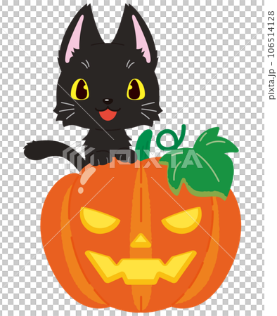 A cute black cat peeking out from a lit... - Stock Illustration ...