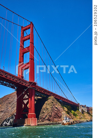 Golden Gate Bridge Close Up Side View