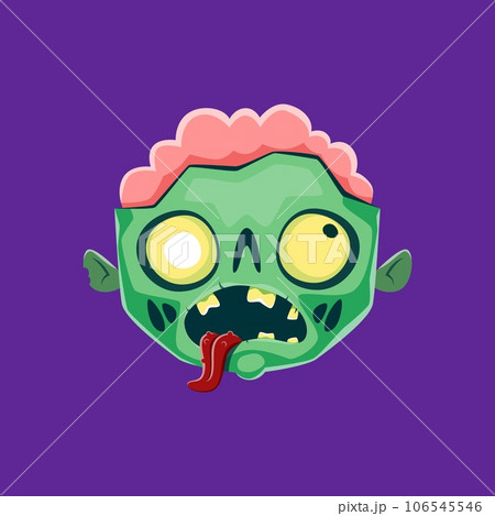 Funny Cartoon Zombie Face