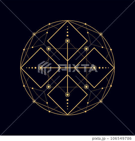 Bohemian esoteric symmetrical sign, magic...のイラスト素材 [106549786] - PIXTA