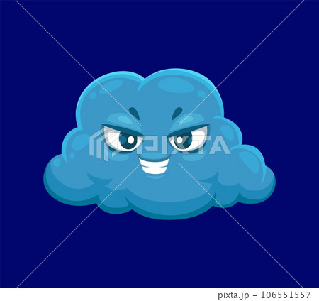 Cartoon cute cloud weather character. Vector...のイラスト素材 [106551557] - PIXTA