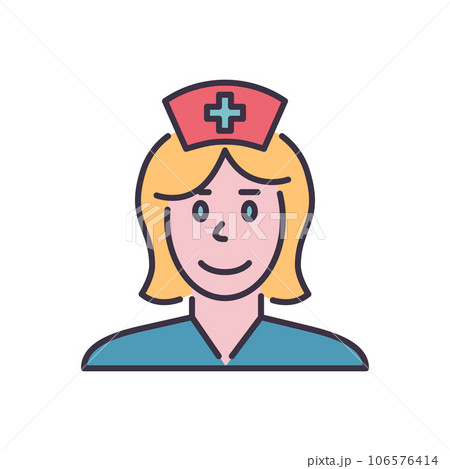 Nurse related vector icon.のイラスト素材 [106576414] - PIXTA