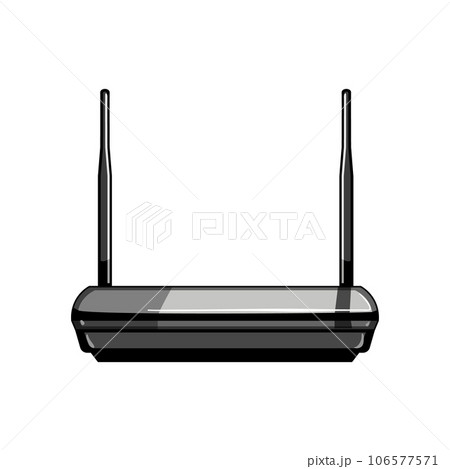 network router cartoon vector illustrationのイラスト素材 [106577571] - PIXTA