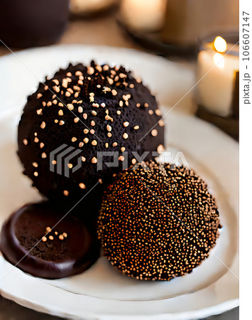 Realistic truffle neutral colors warm light highlyのイラスト素材 [106607147 ...