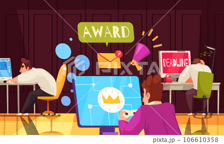 Gamification Cartoon Conceptのイラスト素材 [106610358] - PIXTA